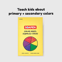 Color Wheel Seamless Socks For Kids (3 Pack) – SOAPEN